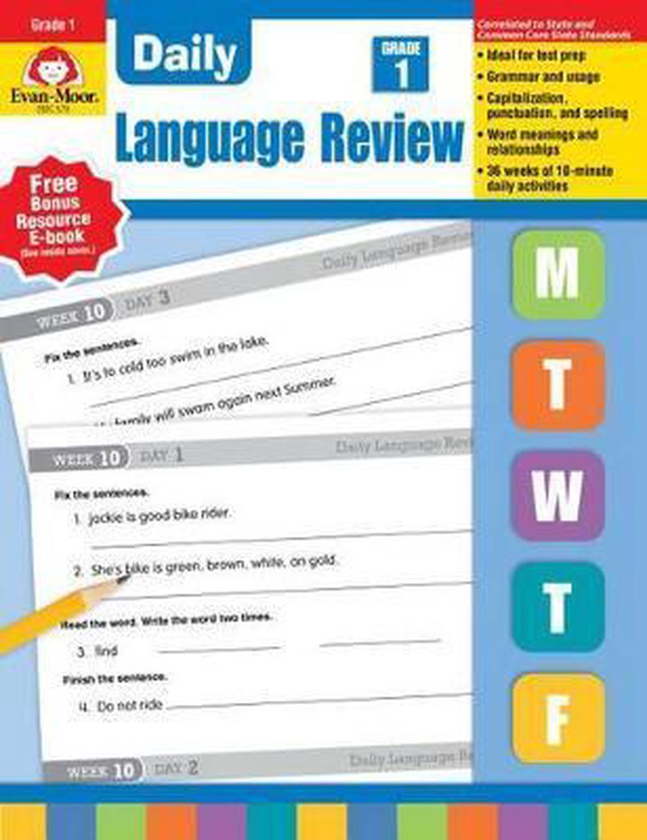 Evan Moor Daily Language Review Grade 1 Language Advisor