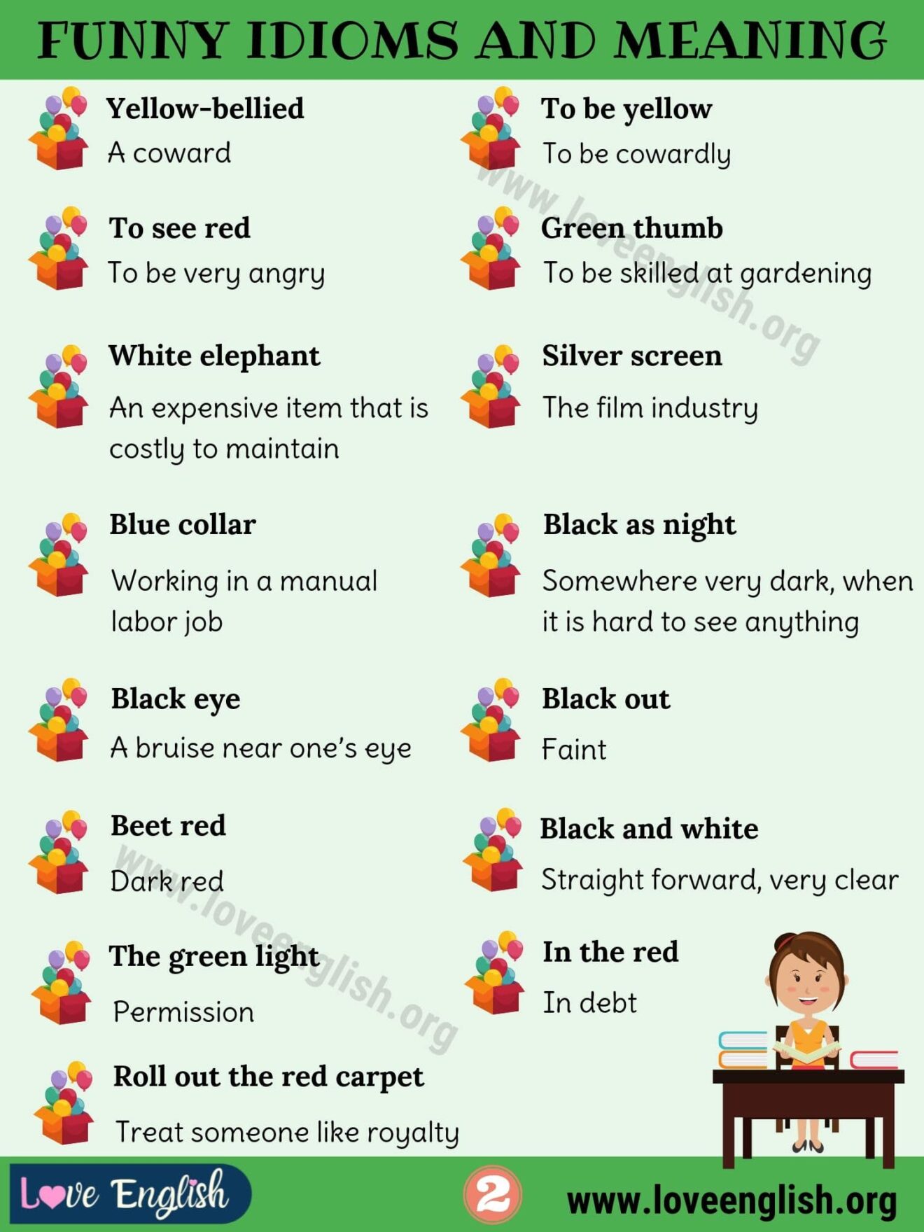 Idioms with colour