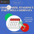 Italian as second language: Giorni, mesi, stagioni e parti della giornata