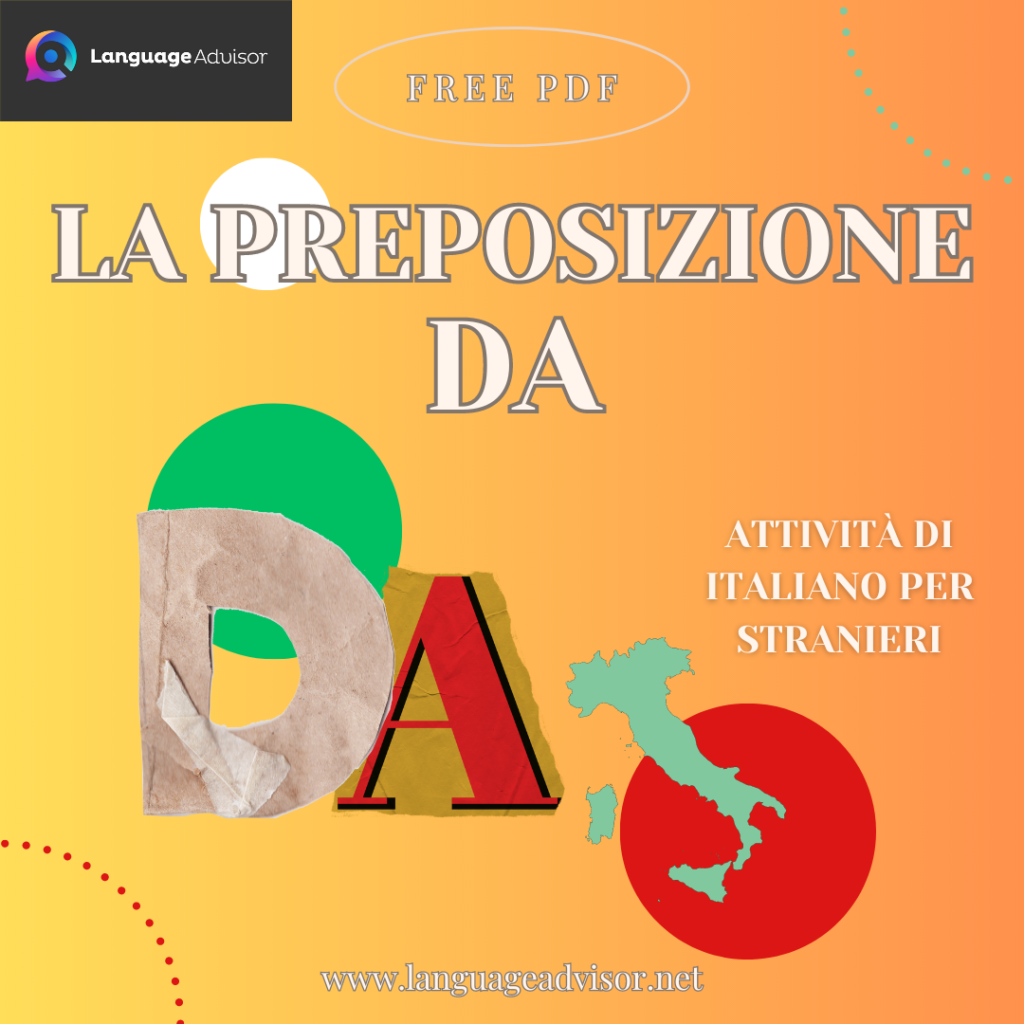 Italian as second language- La preposizione DA