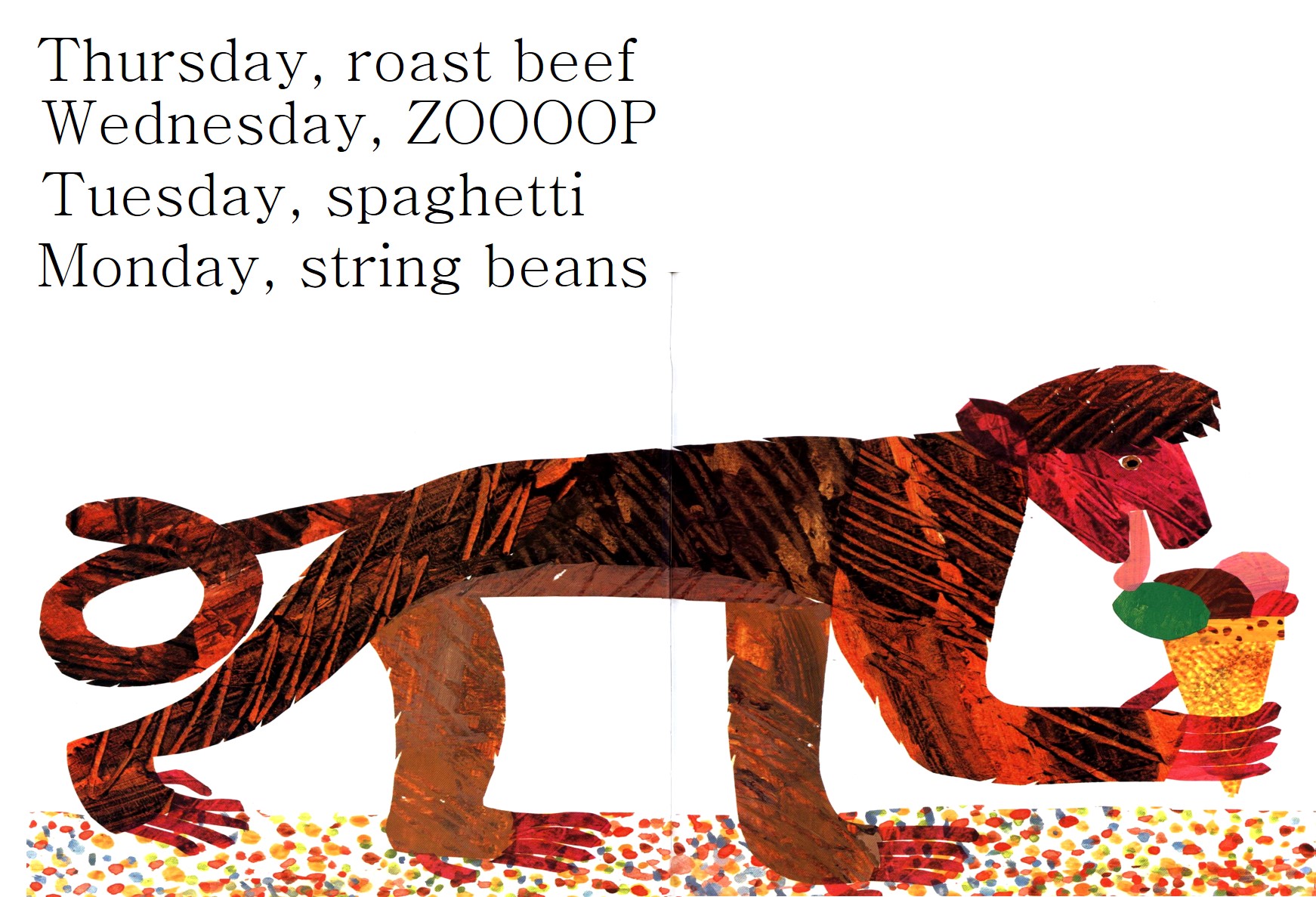 Children's book - Today is Monday - Language Advisor
