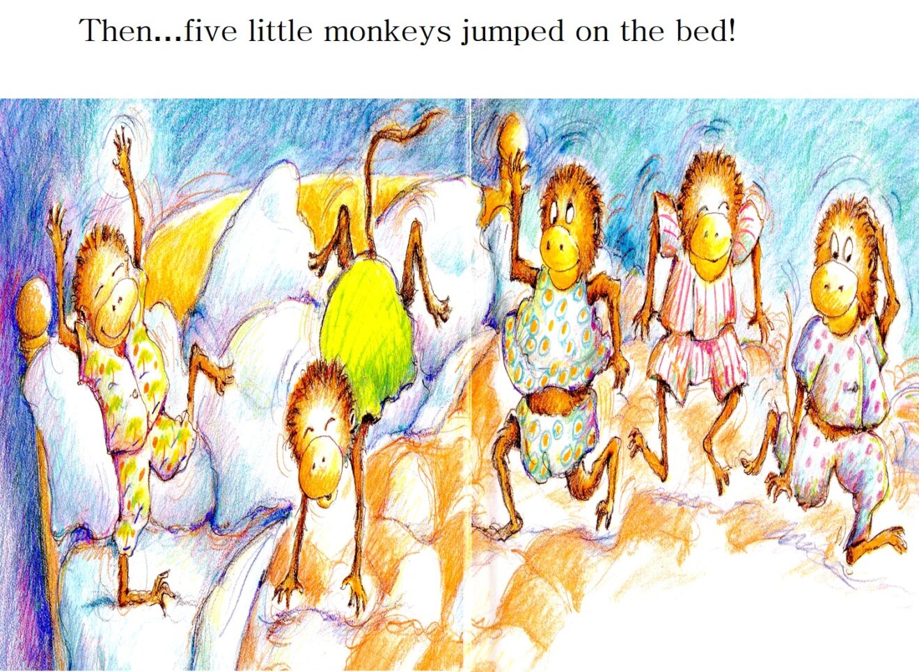 Children's book - Five little monkeys - Language Advisor