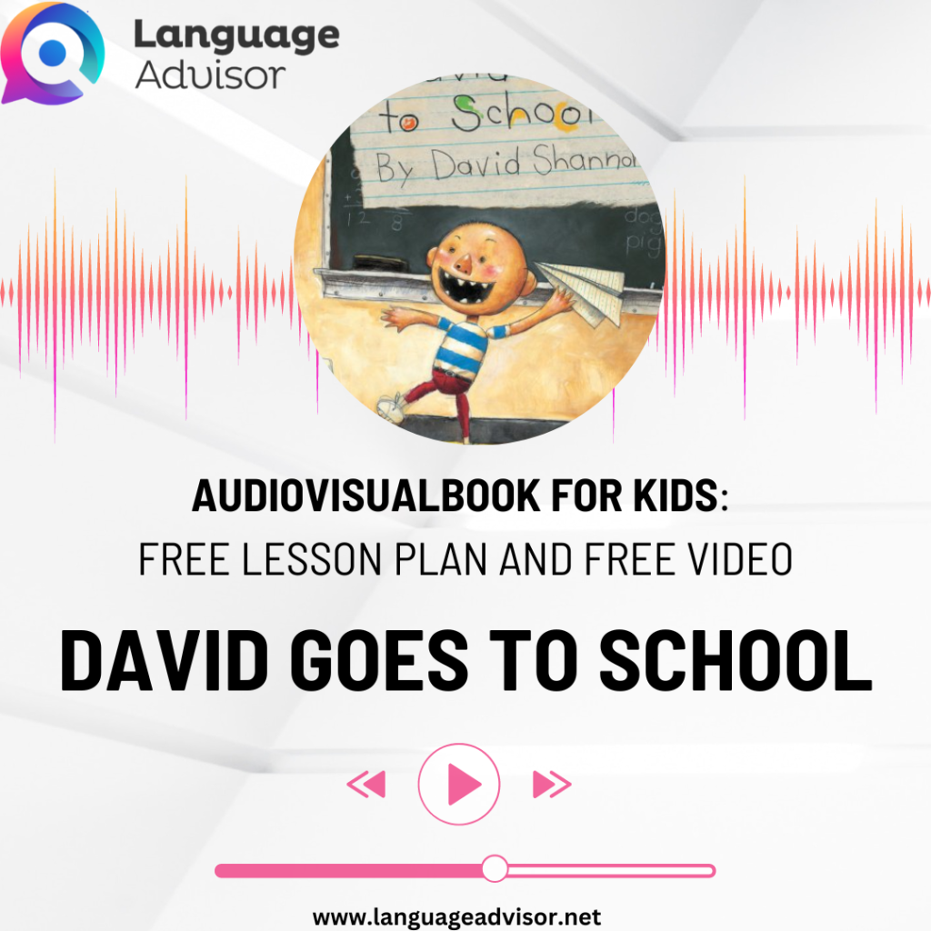 Audiovisualbook for Kids: David Goes to school