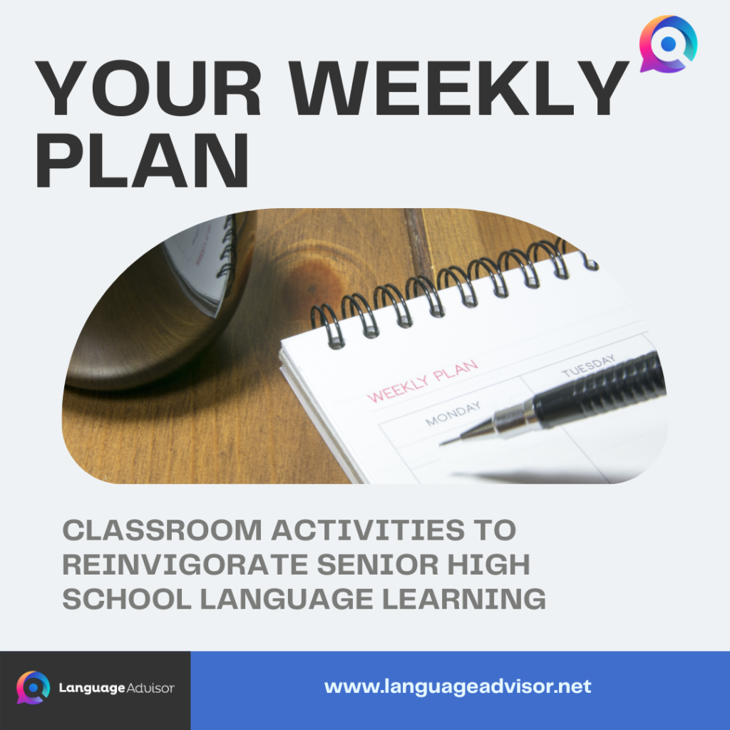 YOUR WEEKLY PLAN