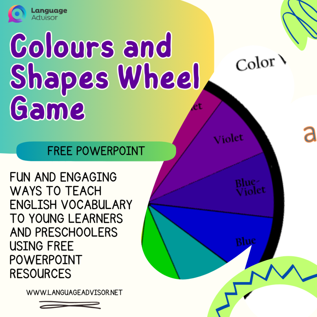 Colours and Shapes Wheel Game - Language Advisor