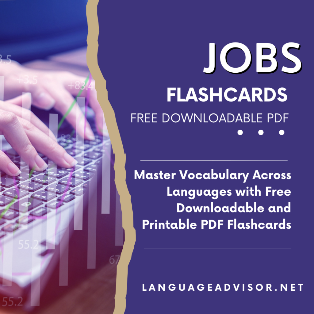 Jobs Speaking Cards - Language Advisor