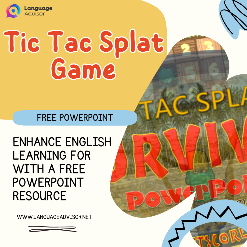 Tic Tac Splat Game - Language Advisor