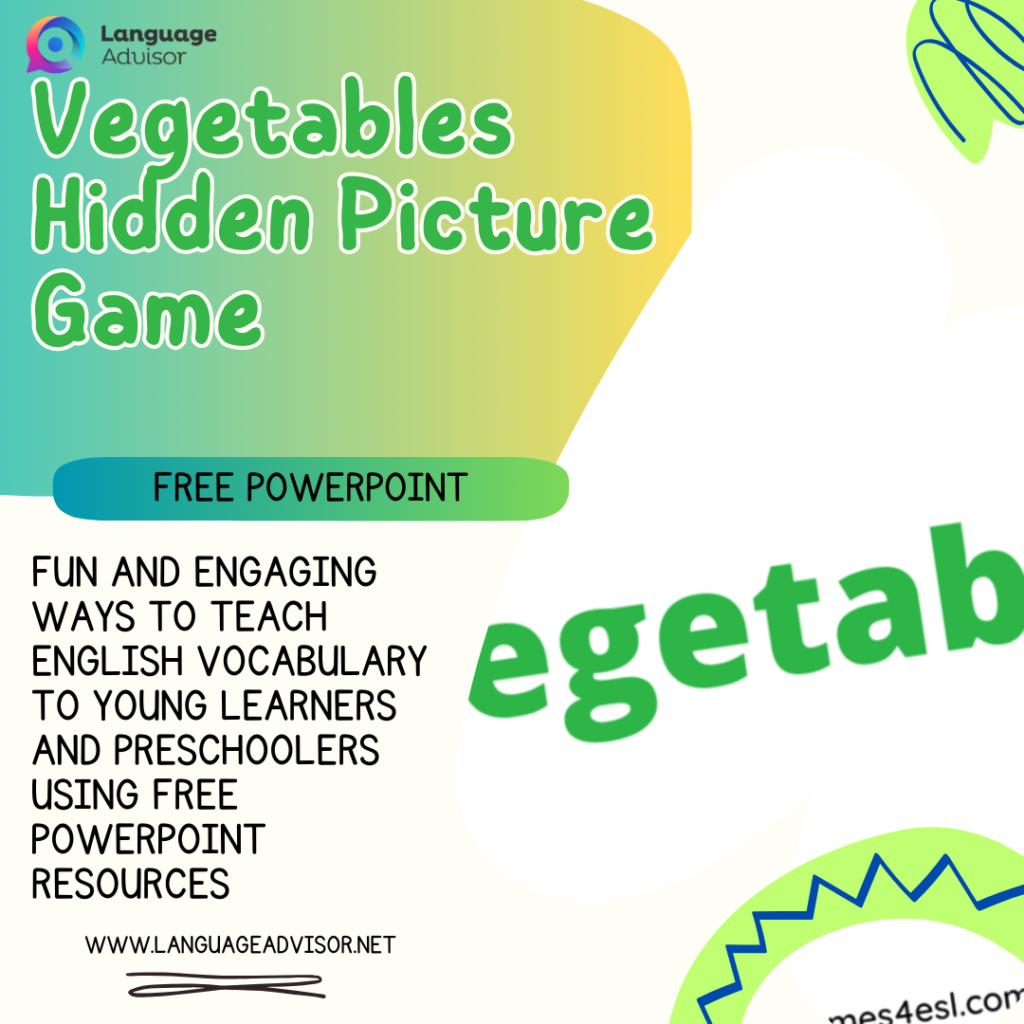 Vegetables Hidden Picture Game - Language Advisor