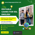 Editable Games for ESL English - Language Advisor