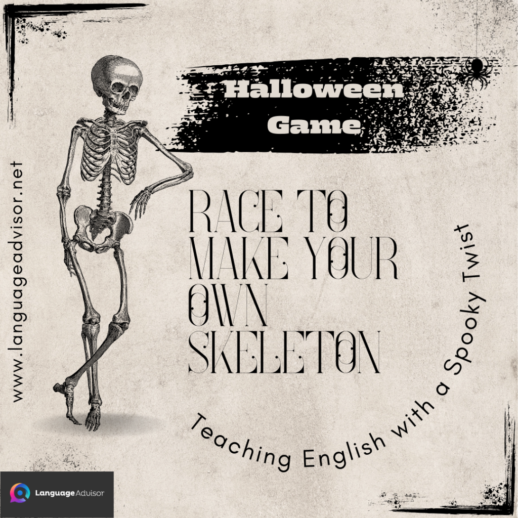 Race to Make Your Own Skeleton Halloween Game - Language Advisor
