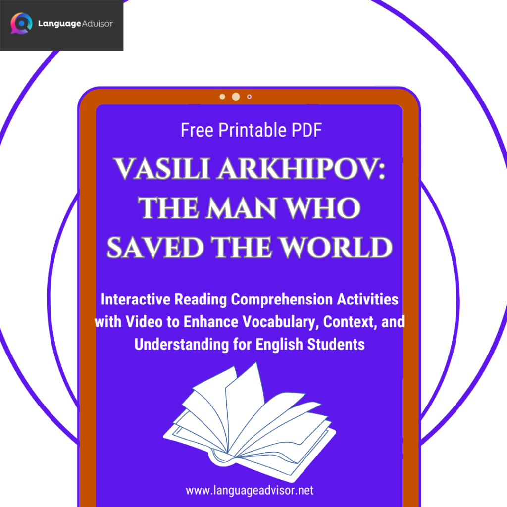 Vasili Arkhipov: The man who saved the world - Reading Comprehension ...