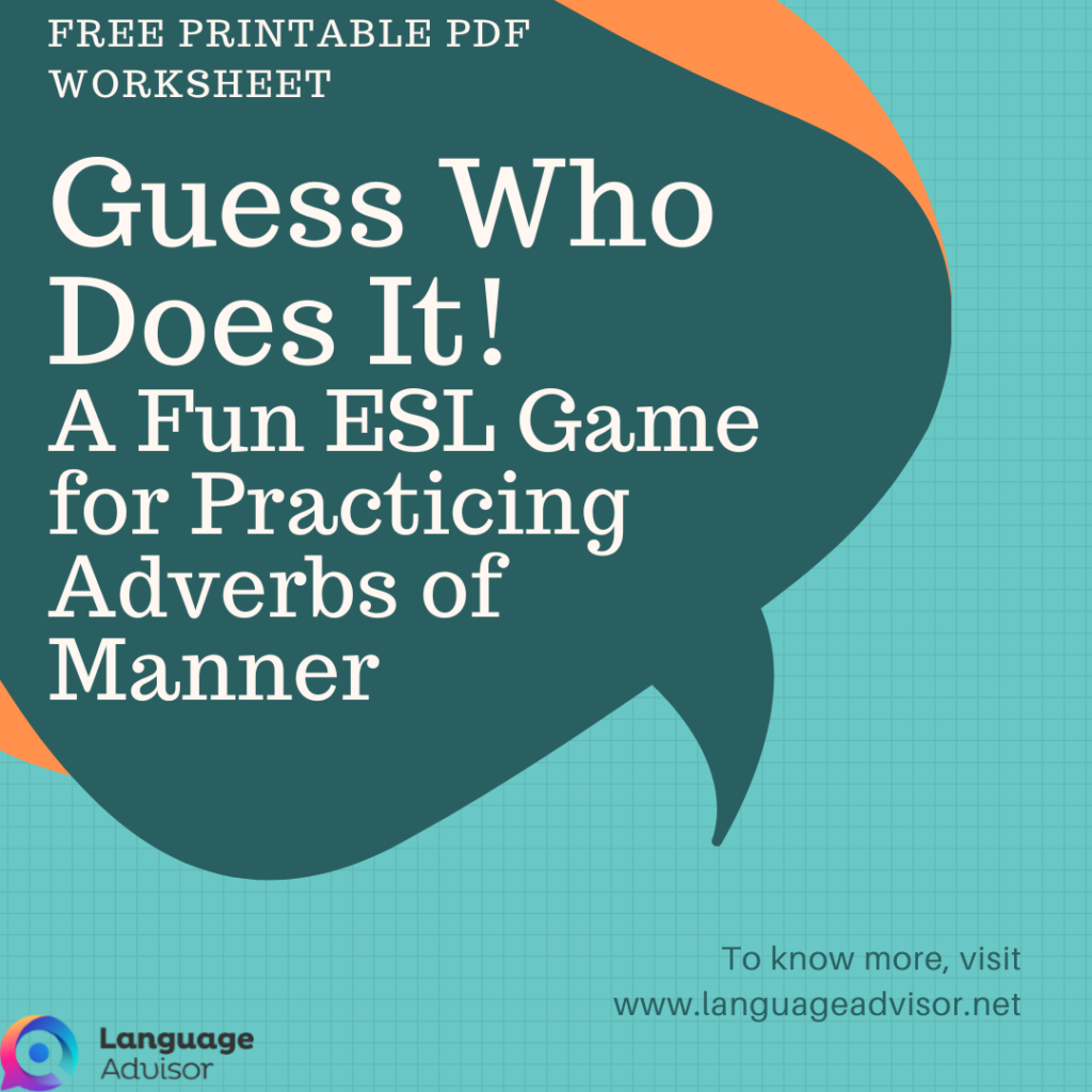 Guess Who Does It! - Language Advisor