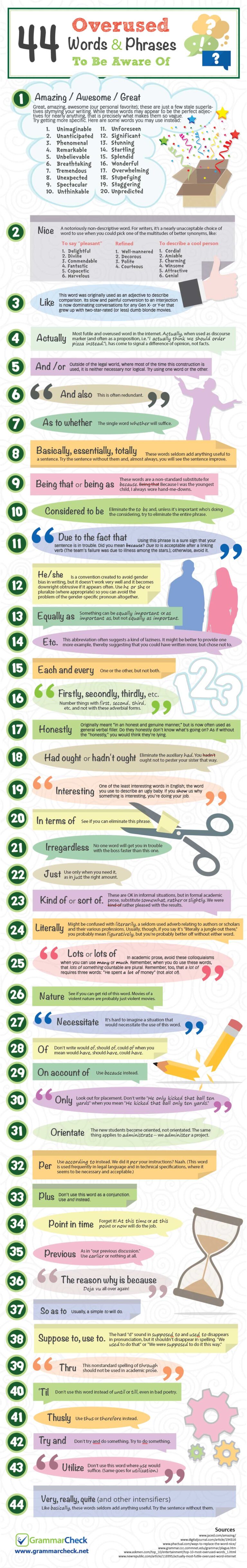 44 Overused Words & Phrases to Be Aware Of - Language Advisor