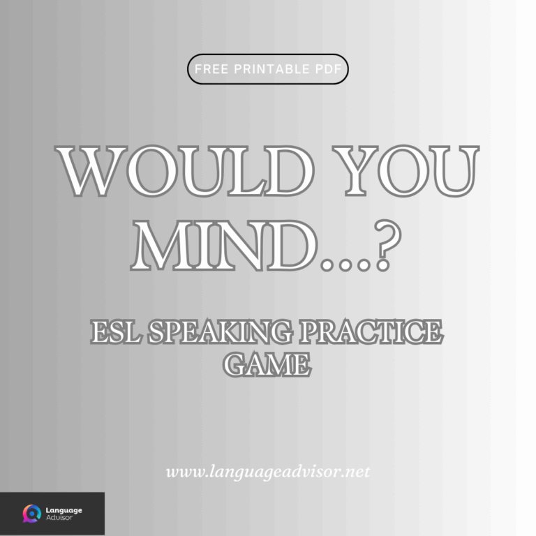 Would You Mind...? - Language Advisor