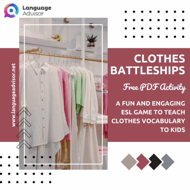 Free Printable Clothes Bingo Game - Language Advisor