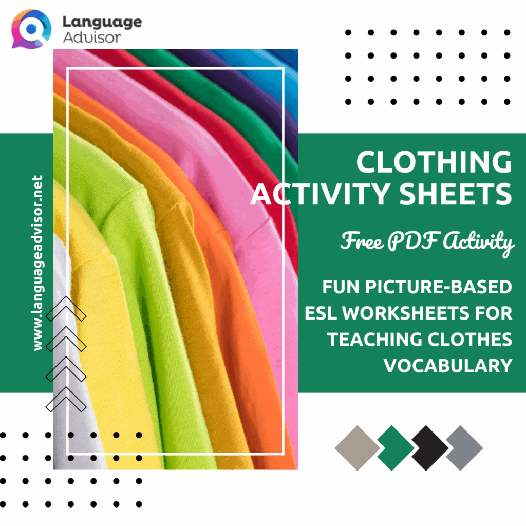 Clothing Activity Sheets - Language Advisor